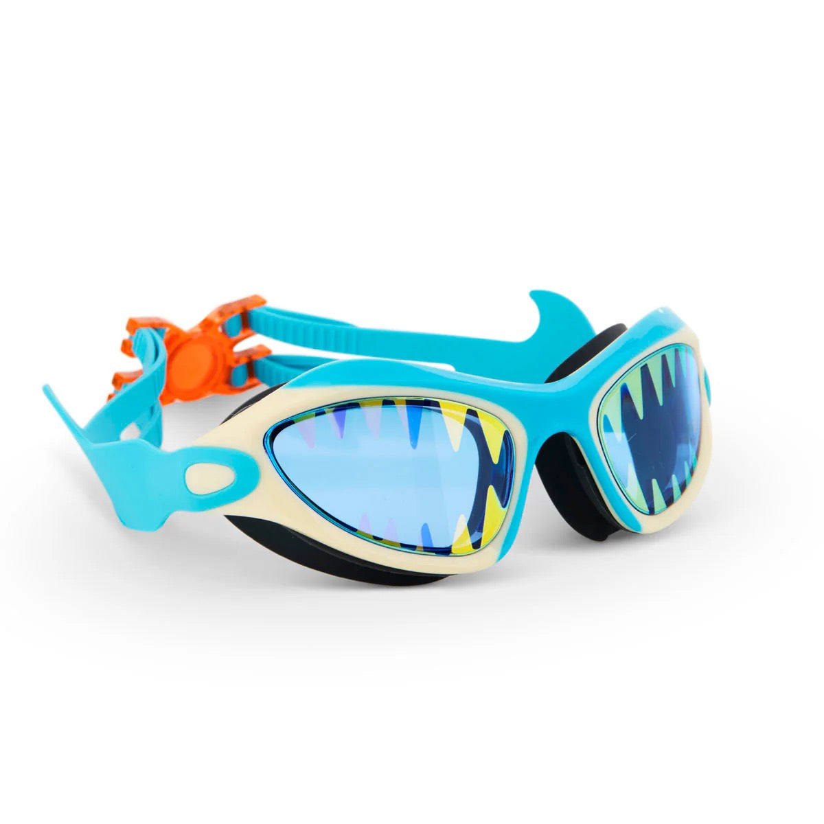 Shark Tooth White Megamouth Kids' Swim Goggles | The Little Lane Shop